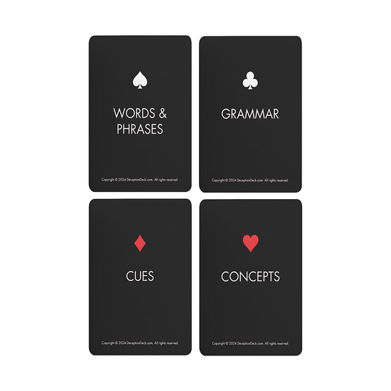 Deception Deck: 52 Flash Cards for Lie Detection